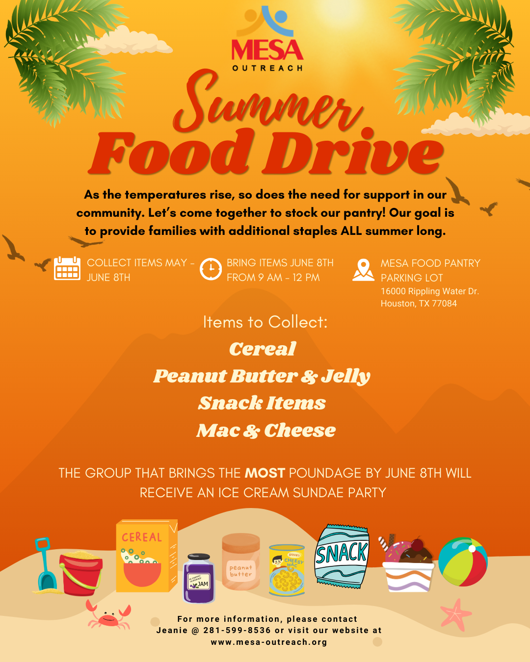 Summer Food Drive – MESA Outreach